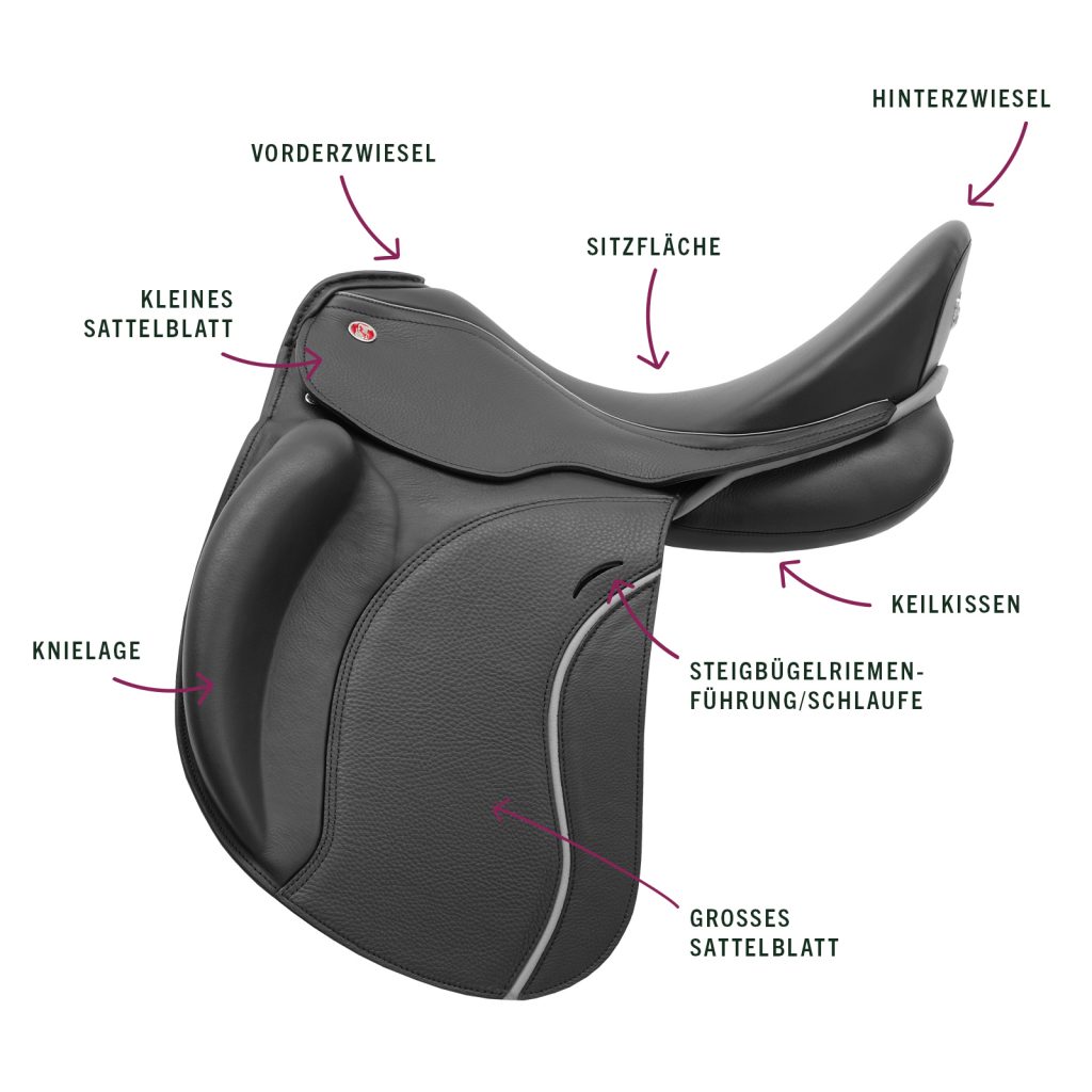 Aufbau des Sattels – aus welchen Teilen besteht der Sattel? – kiefferMAG